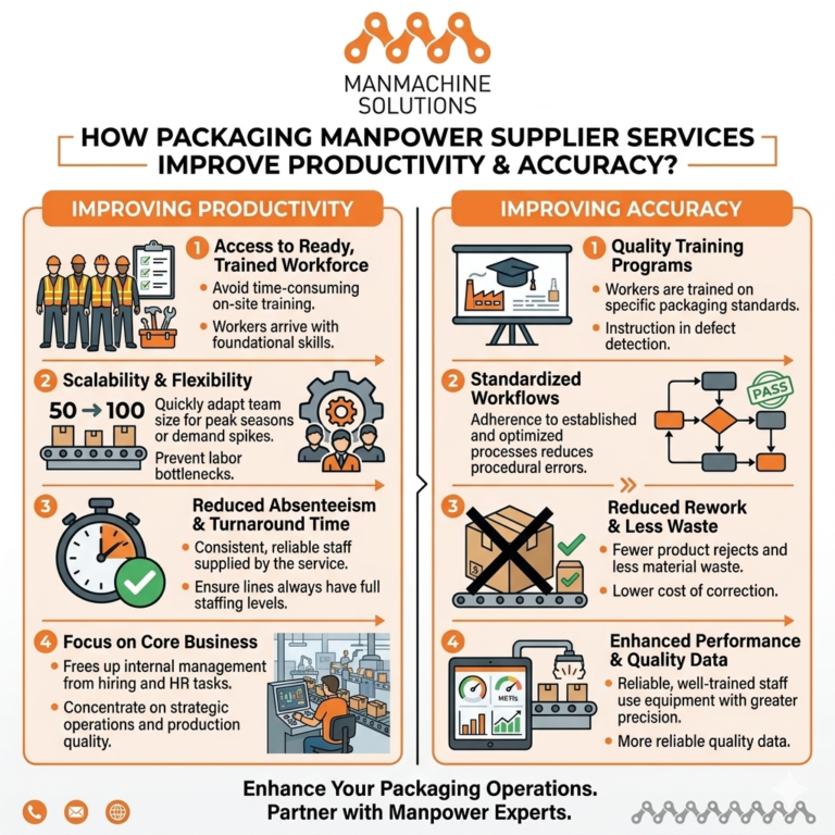 Packaging Manpower Supplier for Productivity & Accuracy